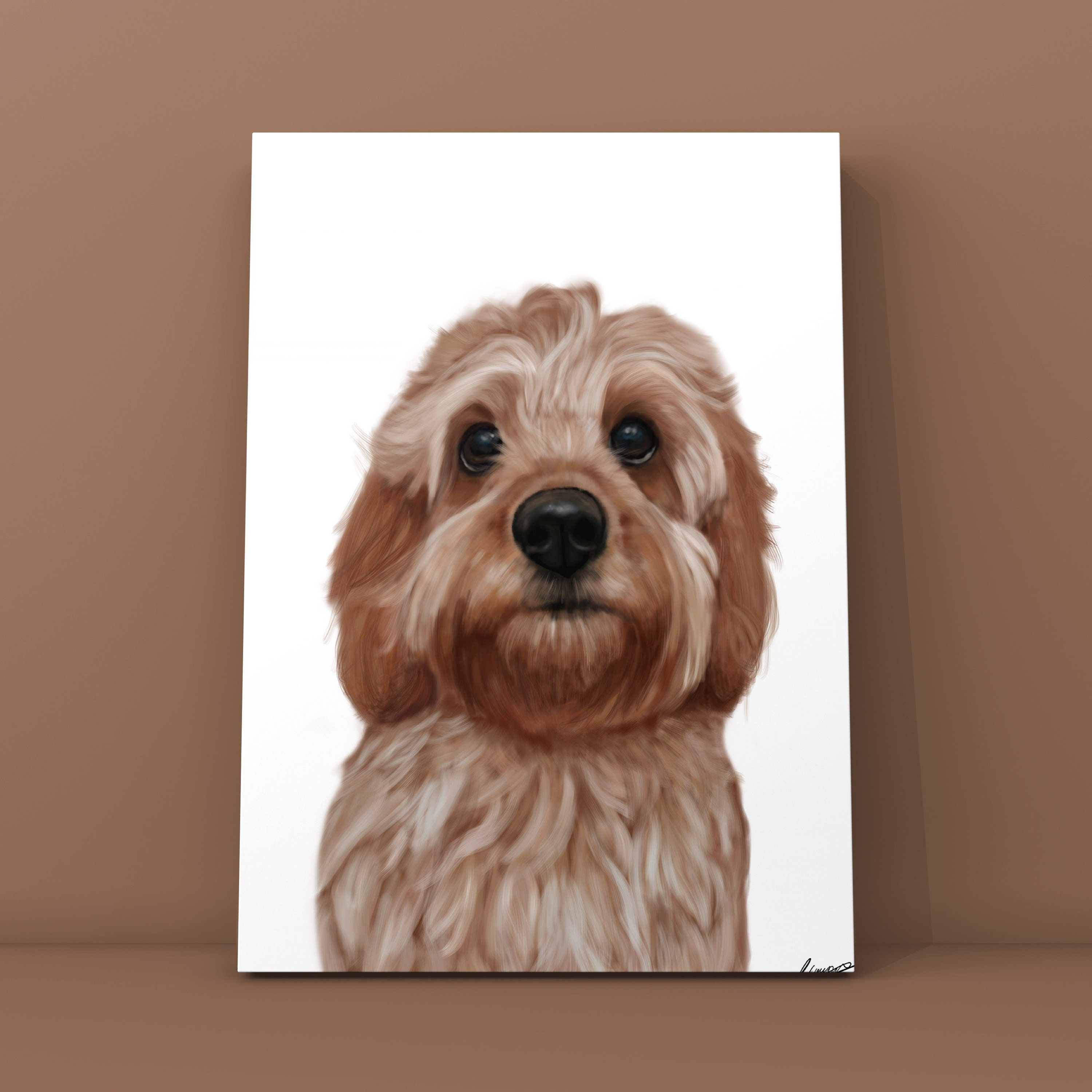 Custom Pet Portrait Digital Pet Portrait | Etsy