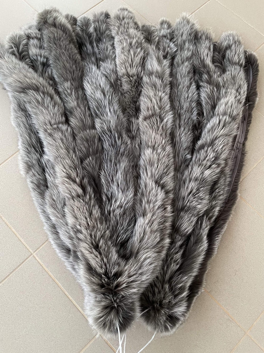 Real Fur Stripes, Green Snow up Fox Fur Strip, Fox Fur Trims, Fox Fur ...