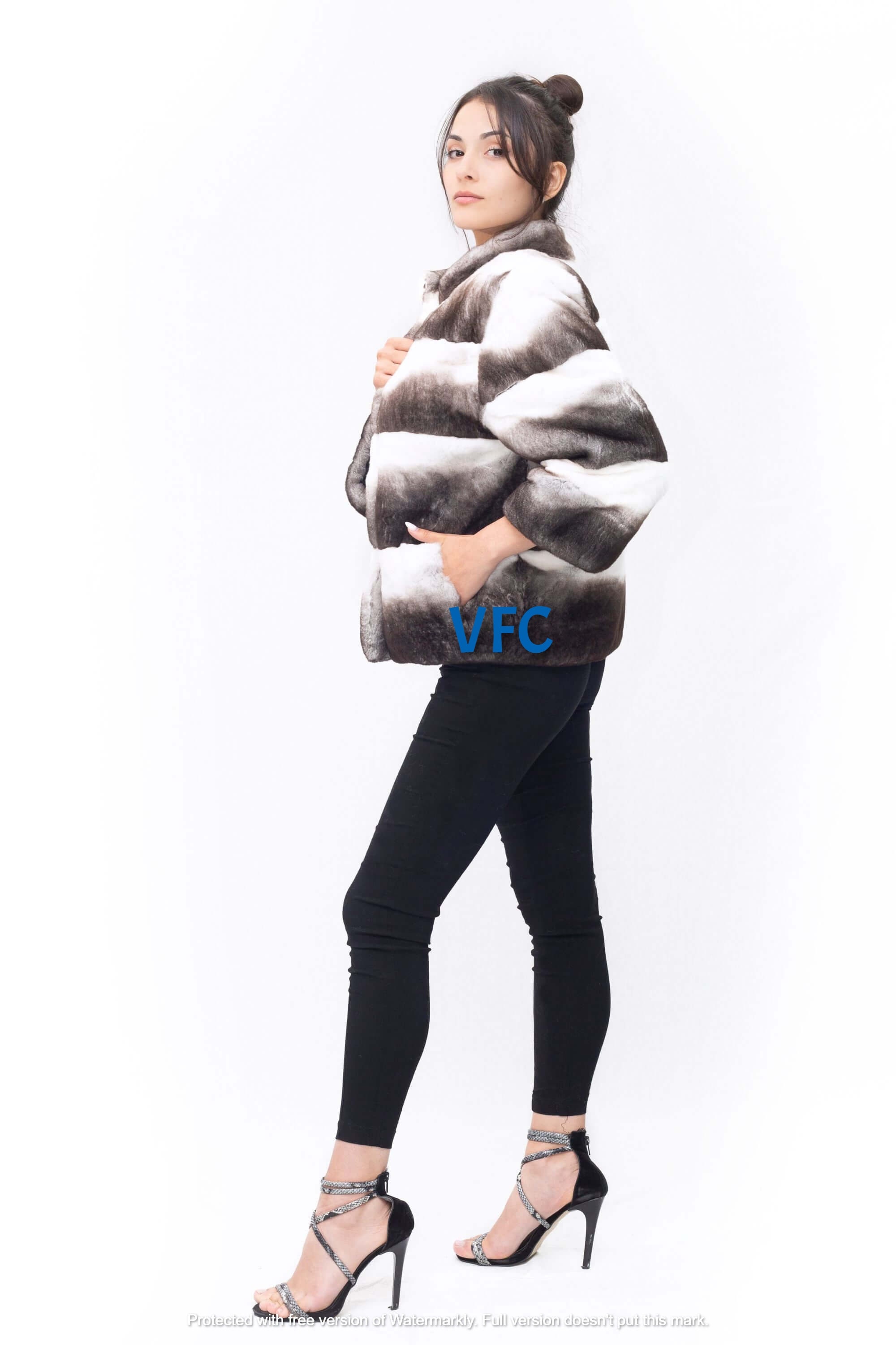 Natural Orylag Gray Full Skin Coat Real Orylag Rex Fur Coat - Etsy