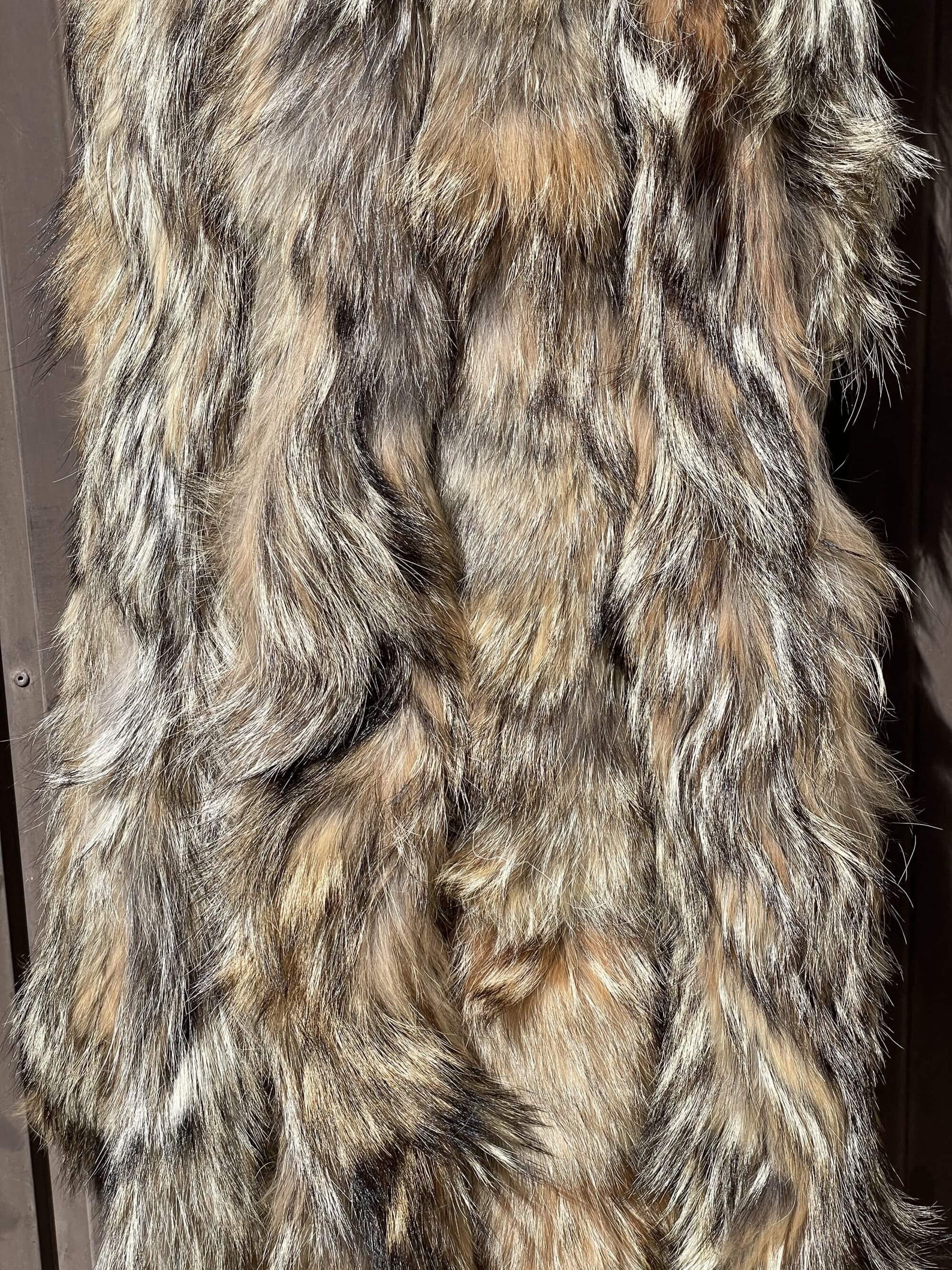 Real Fur Stripes Coyote Fur Strip Coyote Fur Trims Fur - Etsy
