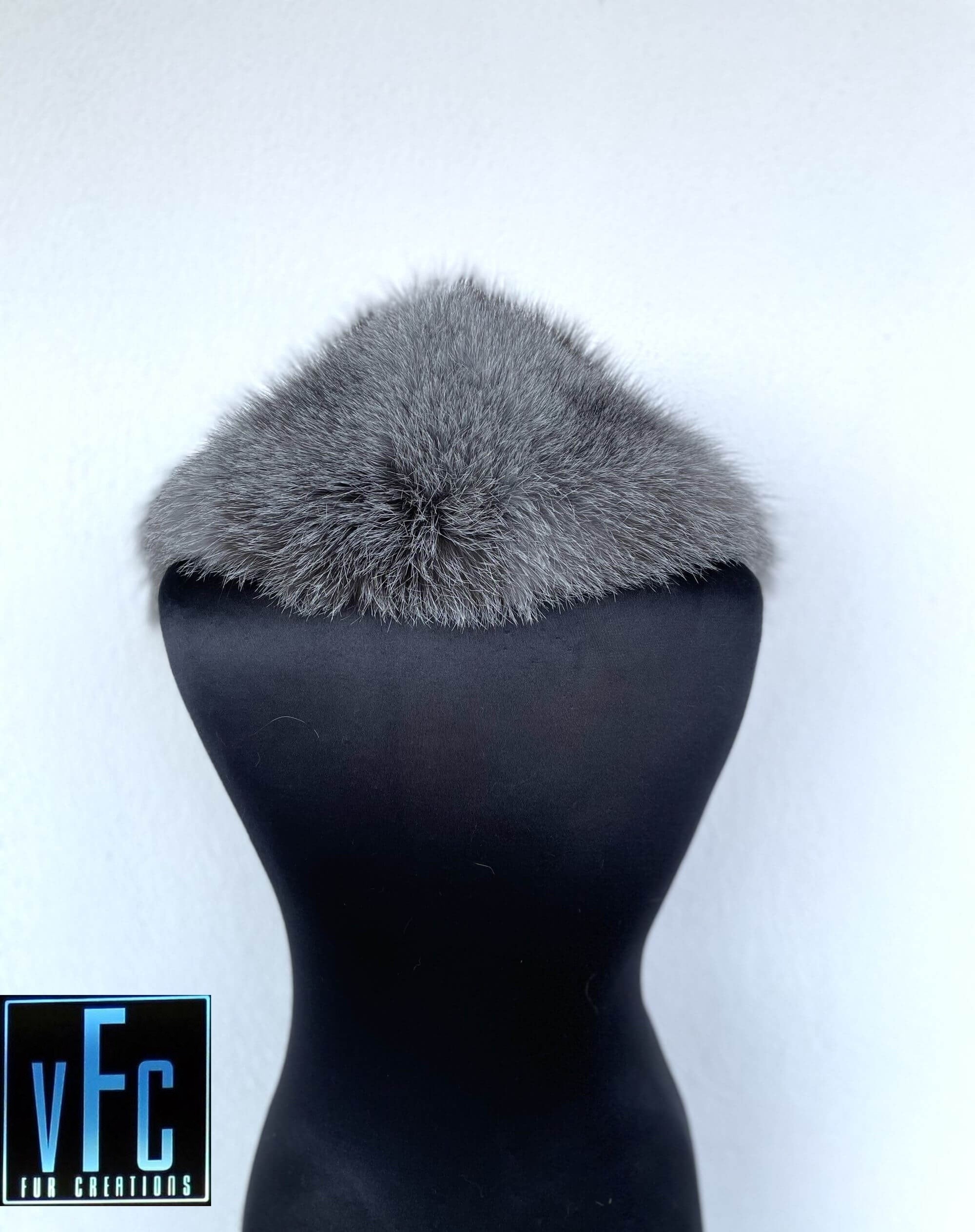 Sapphire Frost Fox Fur Collar Real Fox Fur Collar Handmade - Etsy