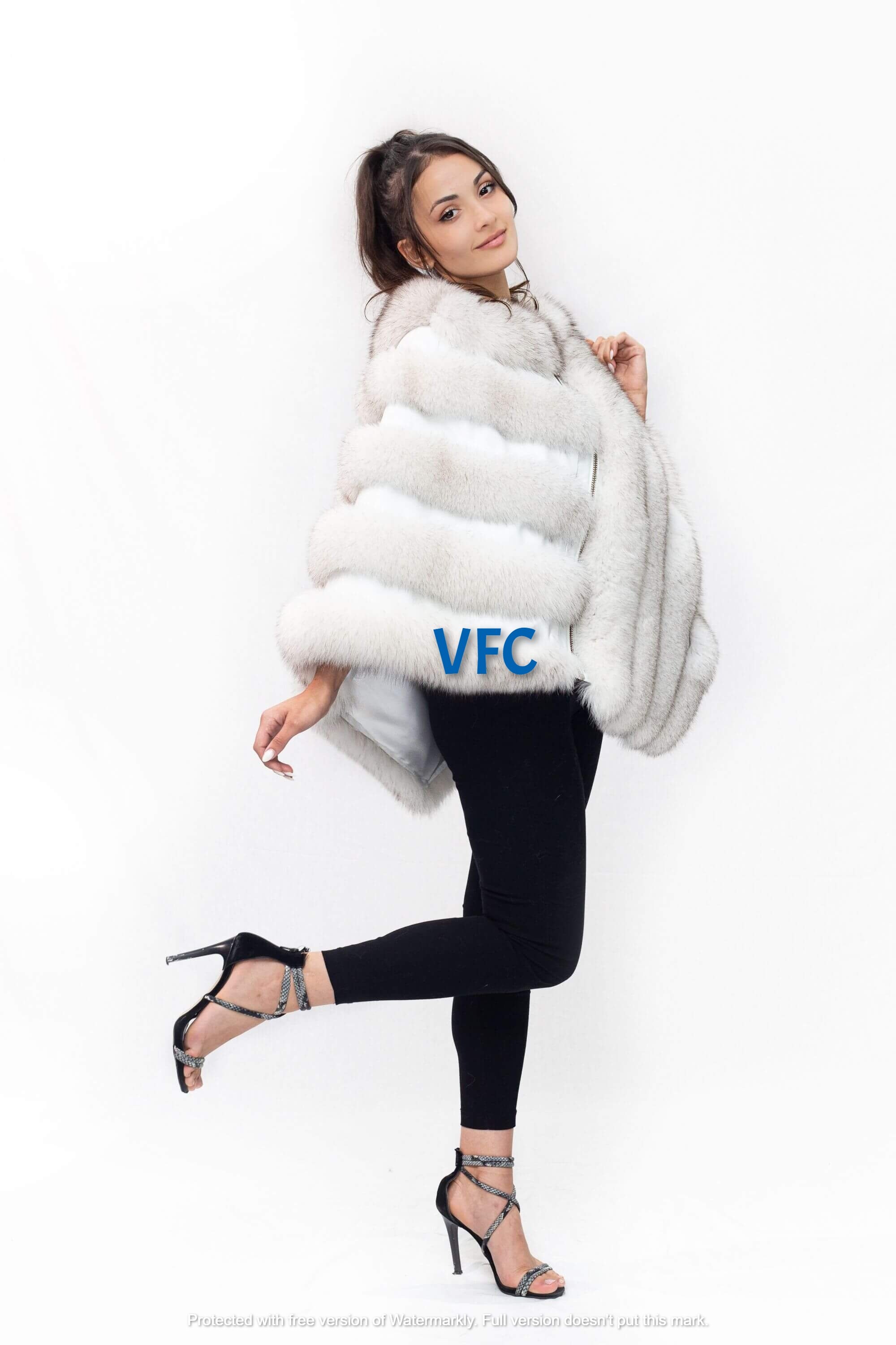 Real Fox Fur Cape White Fox Fur Cape Fluffy Fur Cape Luxury - Etsy