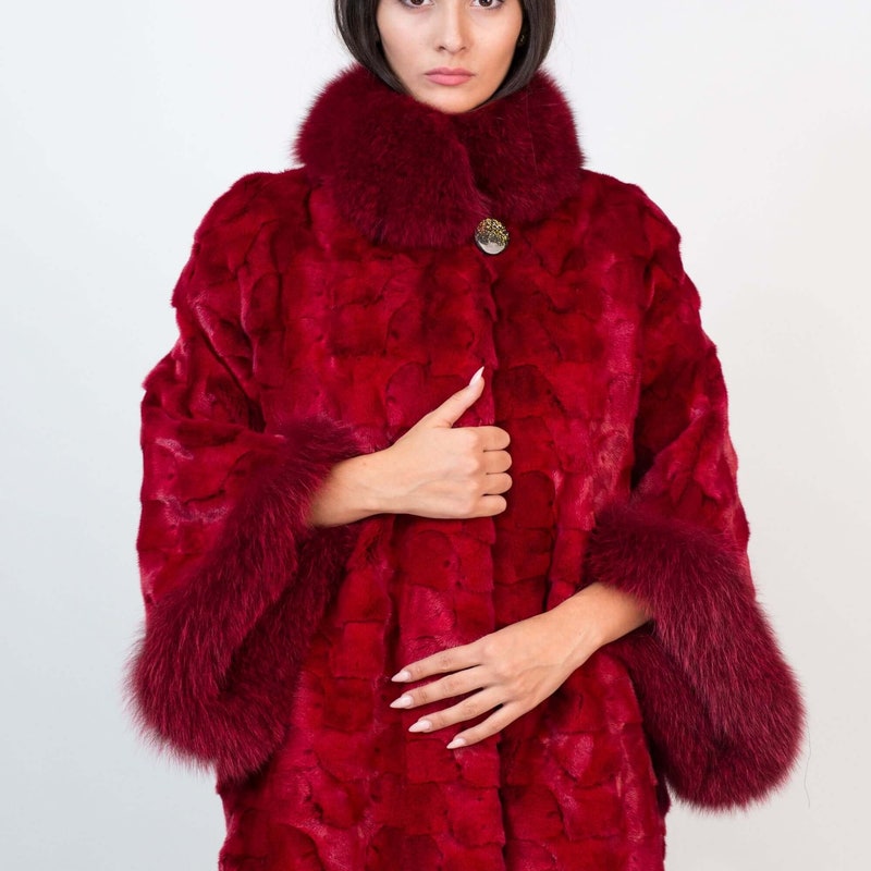 Red Fox Fur Coat - Etsy