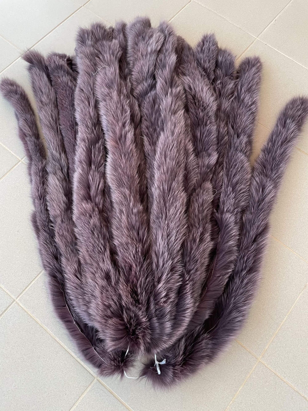 Real Fur Stripes, Merlot Fox Fur Strip, Fox Fur Trims, Fur Scarf - Etsy