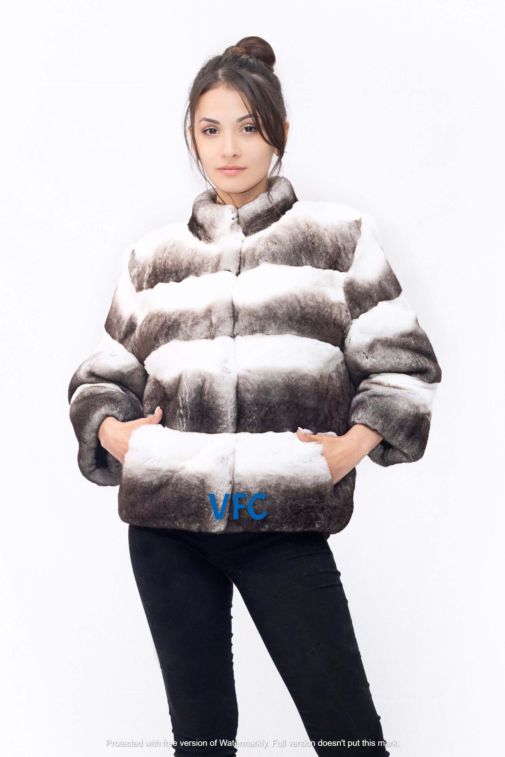 Natural Orylag Gray Full Skin Coat Real Orylag Rex Fur Coat - Etsy