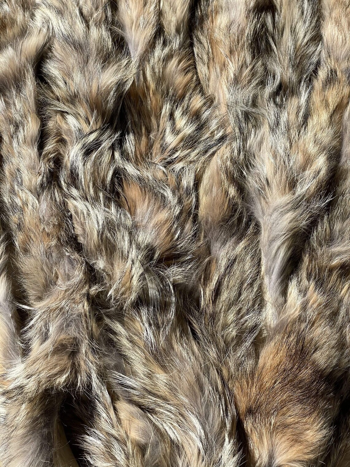 Real Fur Stripes Coyote Fur Strip Coyote Fur Trims Fur - Etsy