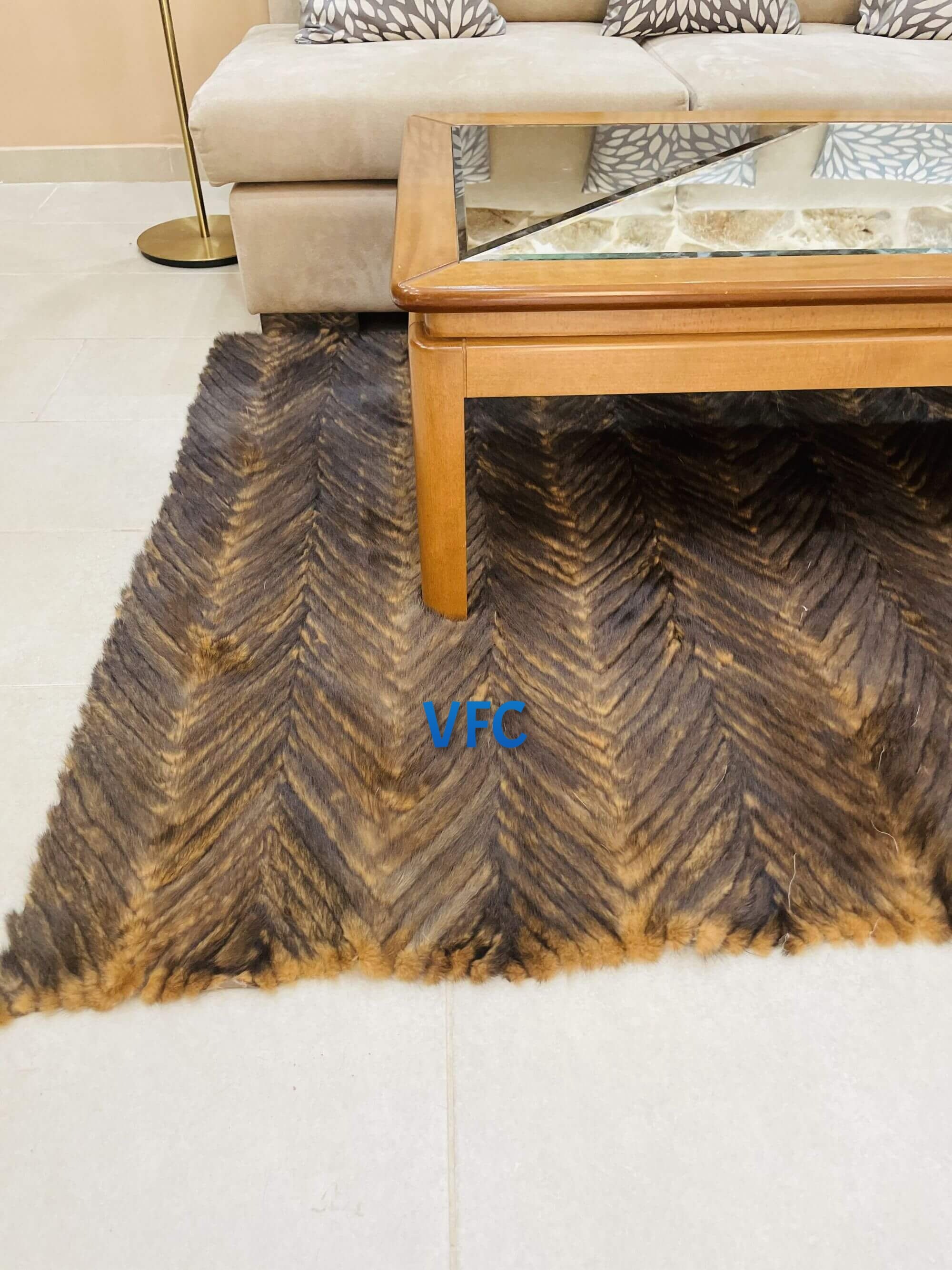 Real Caramel Mink Fur Carpet Handmade Carpet Luxury Carpet | Etsy
