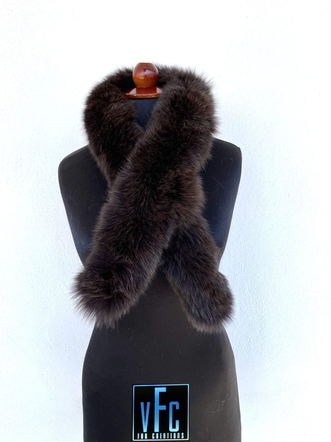 Fox Fur Hood Trim, Brown Fox Fur Collar, Fur Trim, Fur Scarf, Fluffy ...