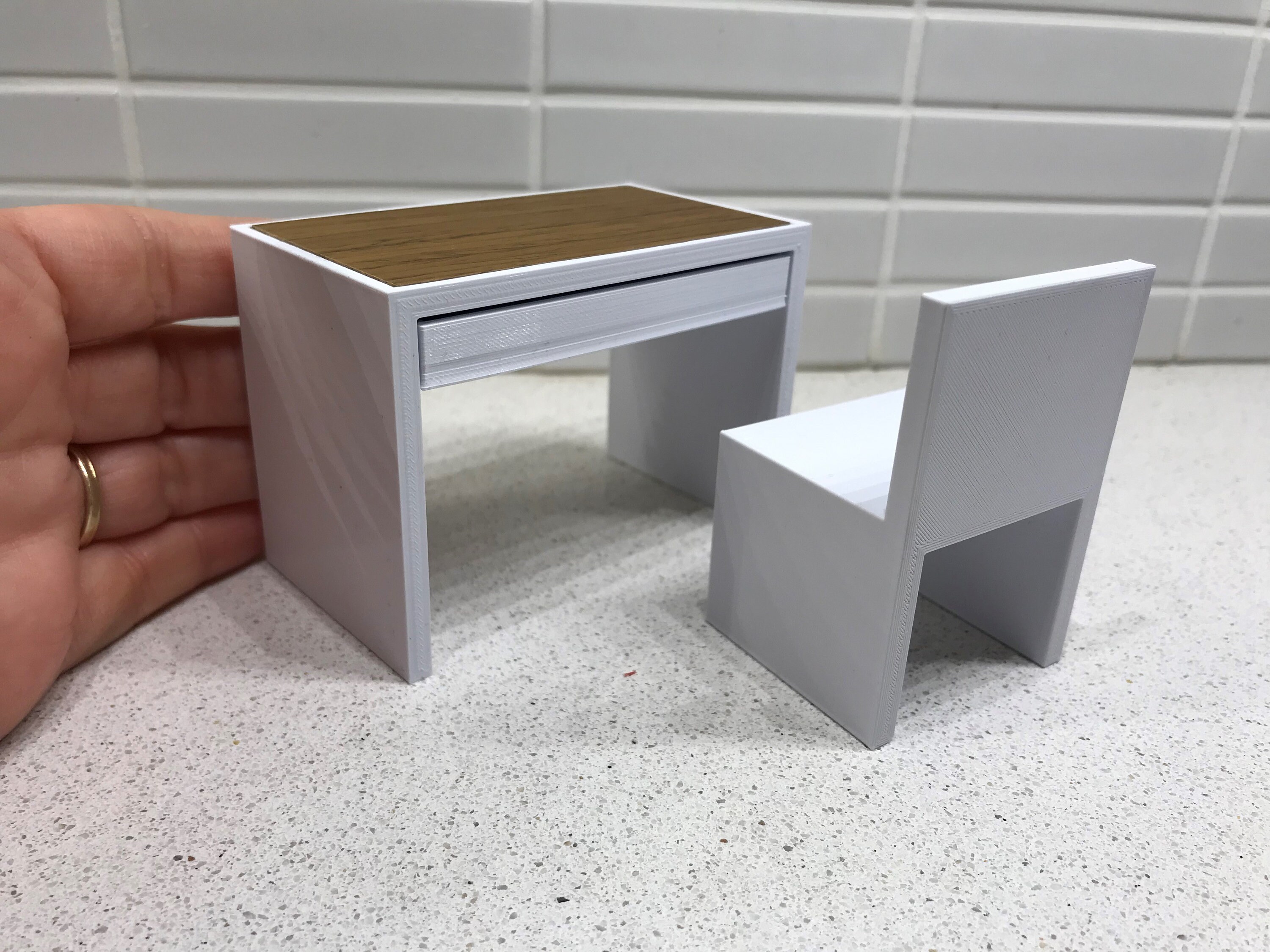 1:12 Scale Modern Desk and Chair - Etsy
