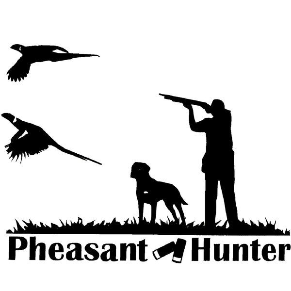 Pheasant Hunting Decal - Etsy