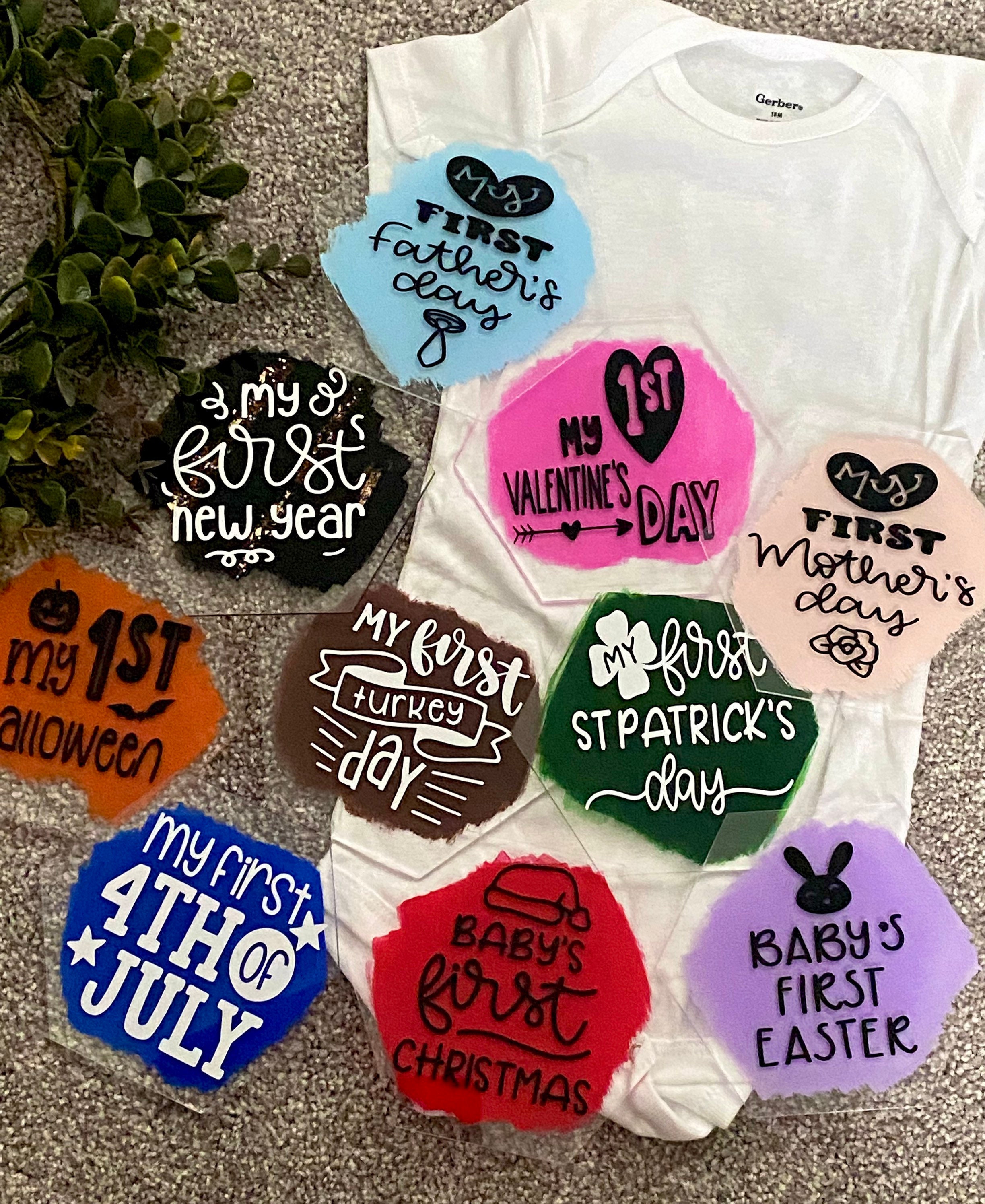 Holiday Photo Prop Discs, Holiday Discs, Holiday Photo Prop, Baby First ...