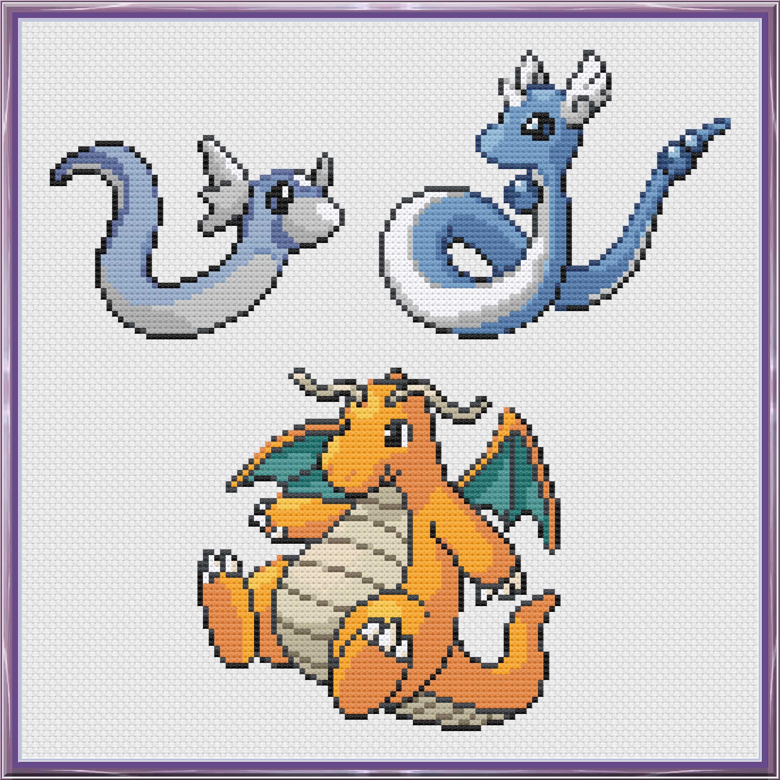 Dratini Evolution Set - Etsy