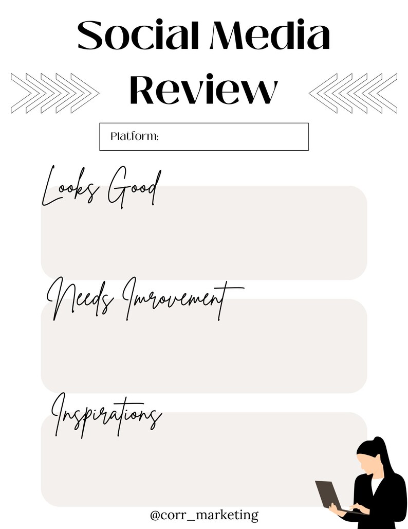 Social Media Review Printable PDF Template - Etsy