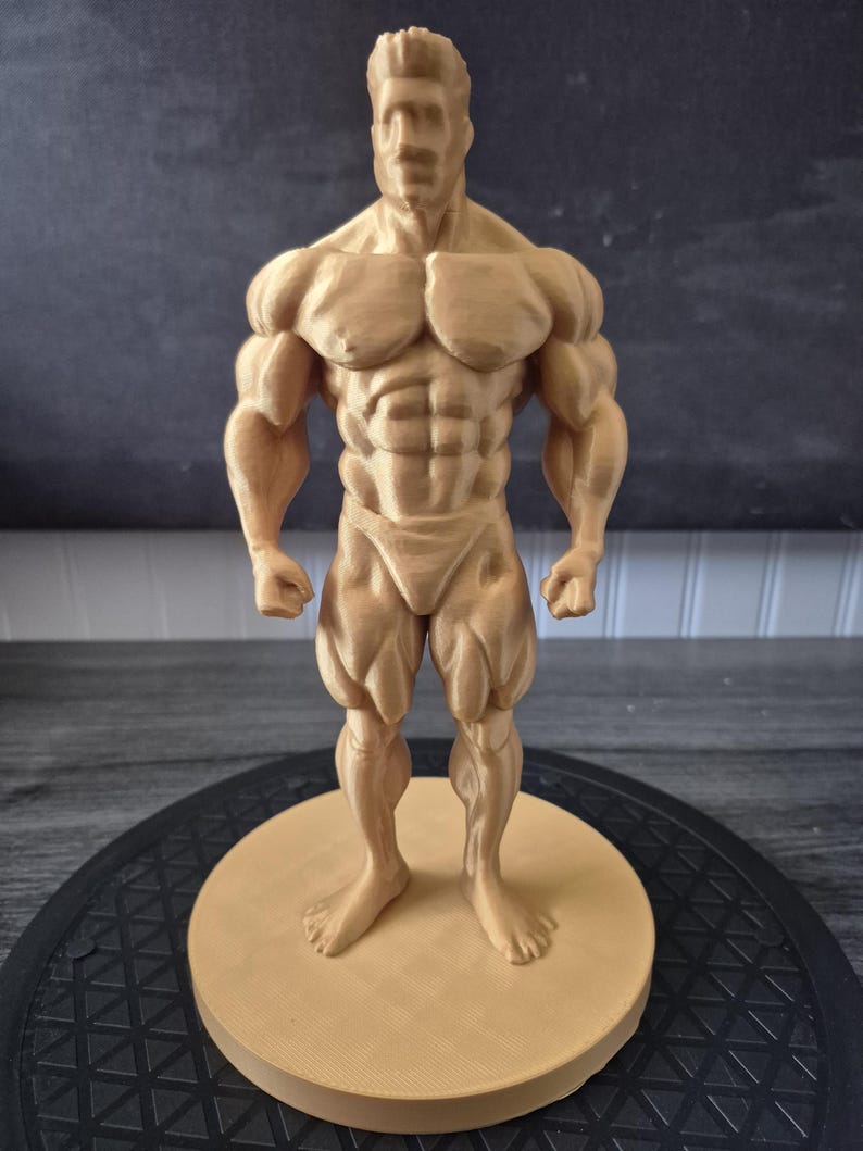 Body Builder Statue - Etsy