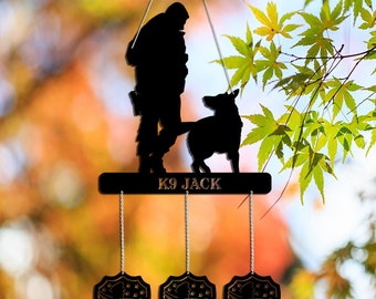 German Shepherd Wind Chime - Etsy