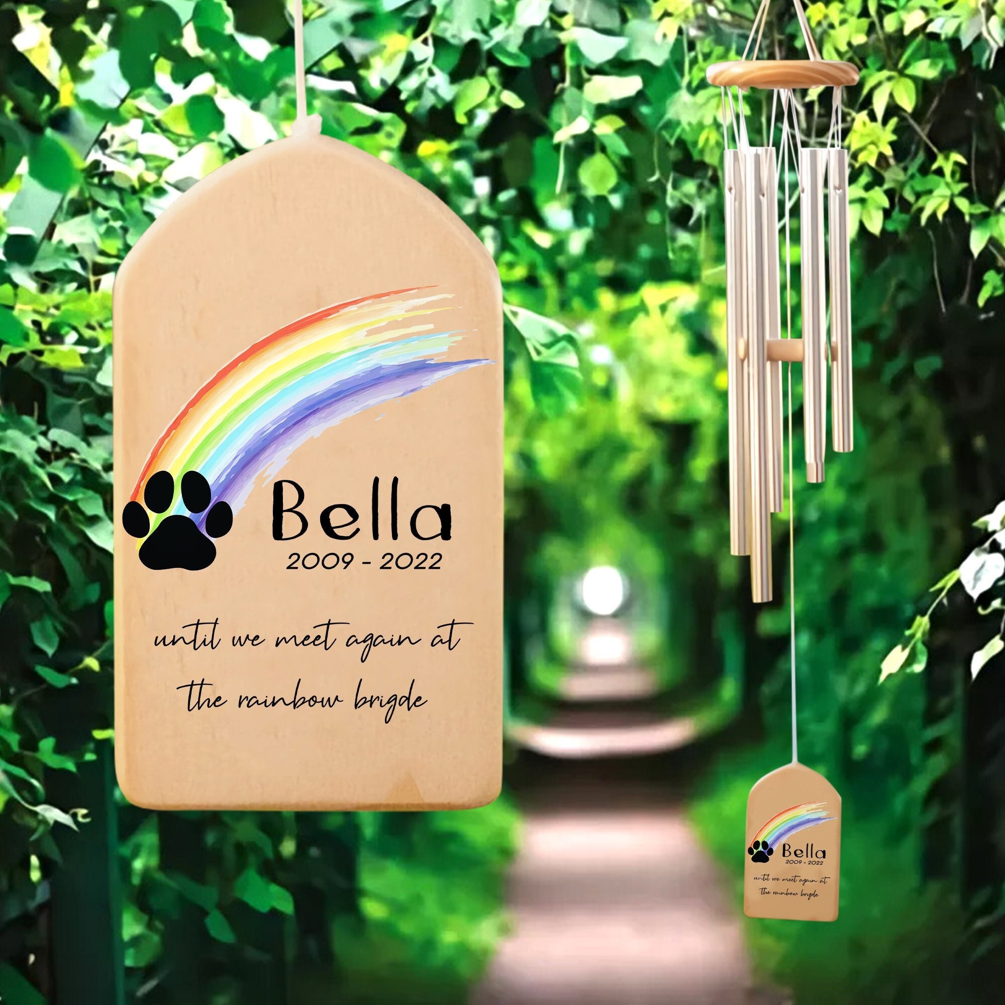Rainbow Bridge Dogs Wind Chimes - Etsy
