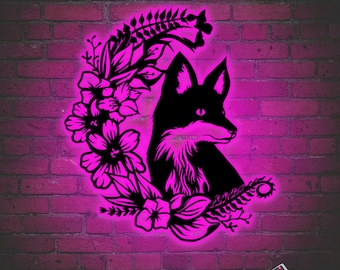 Fox Metal Sign - Etsy