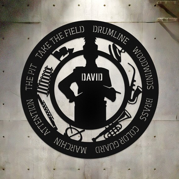 Custom Metal Marching Band Sign With Led Lights Marching Band - Etsy