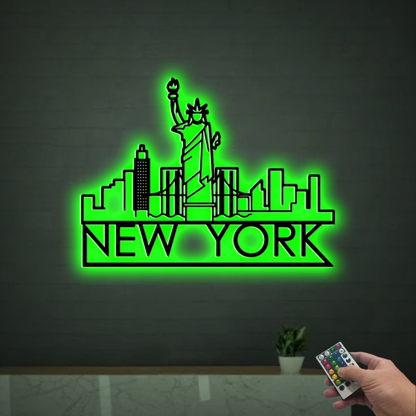 New York Skyline Light - Etsy