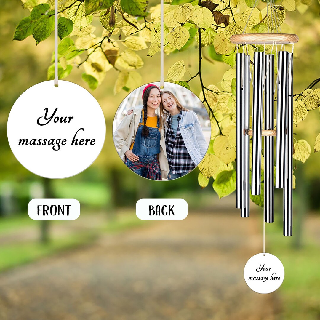 Personalized Wind Chime Custom Photo Design Your Own Wind - Etsy UK