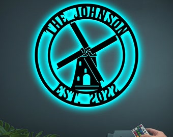 Metal Sign Windmill - Etsy