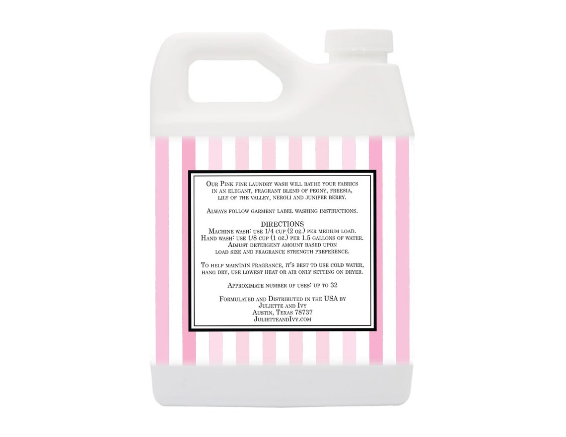 Pink Laundry Detergent Liquid 32 Oz - Etsy