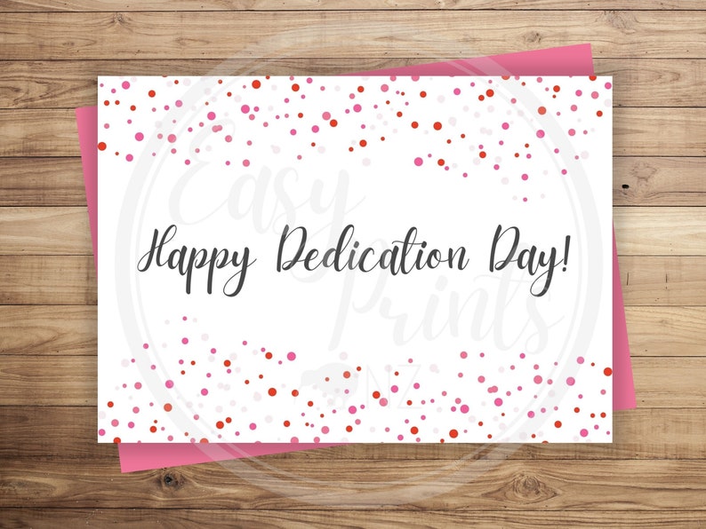 Dedication Card, Baby Dedication Card, Happy Dedication, on Your ...