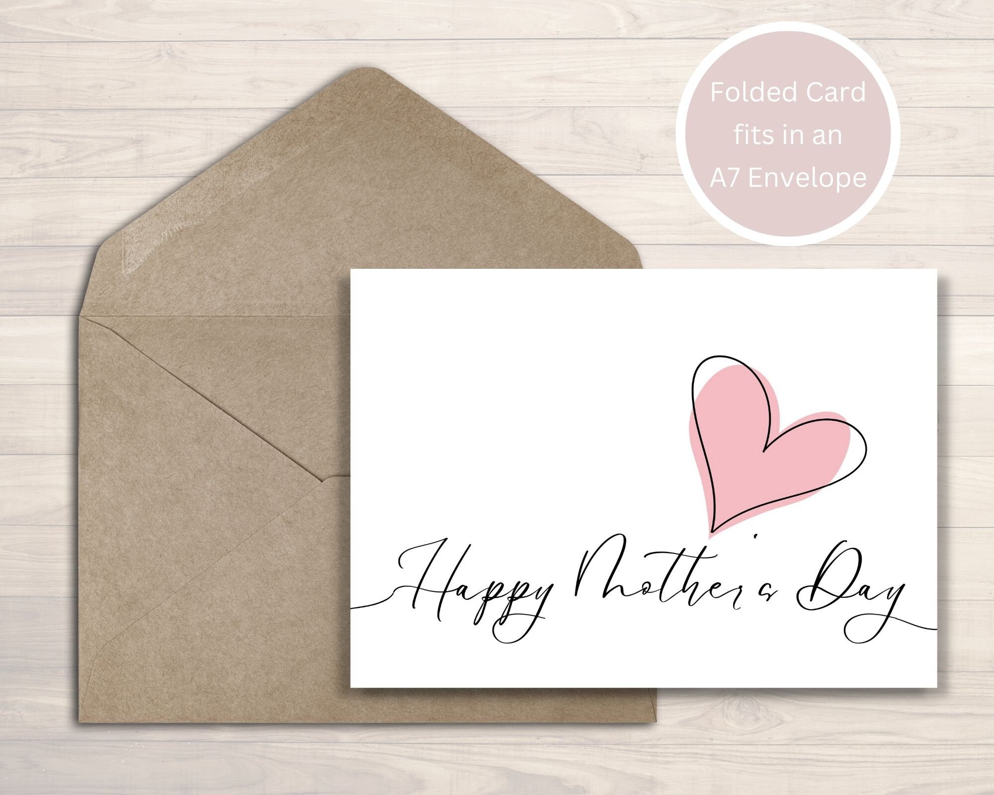 Happy Mother's Day Printable Card, Instant Download PDF, Printable ...
