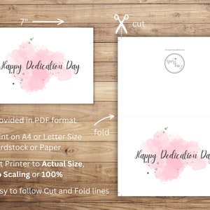 Dedication Card, Baby Dedication Card, Happy Dedication, on Your ...