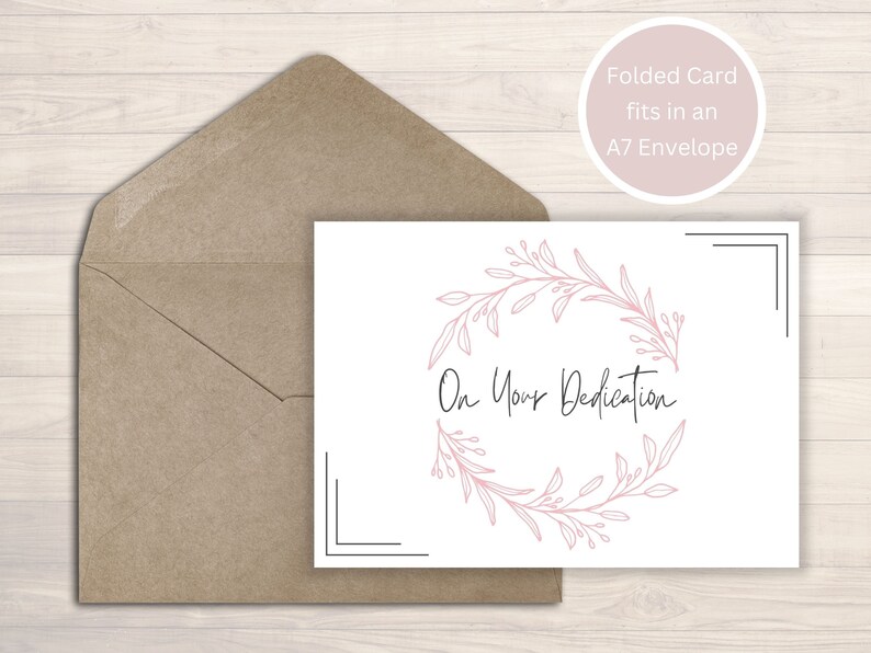 Dedication Card, Baby Dedication Card, Happy Dedication, on Your ...