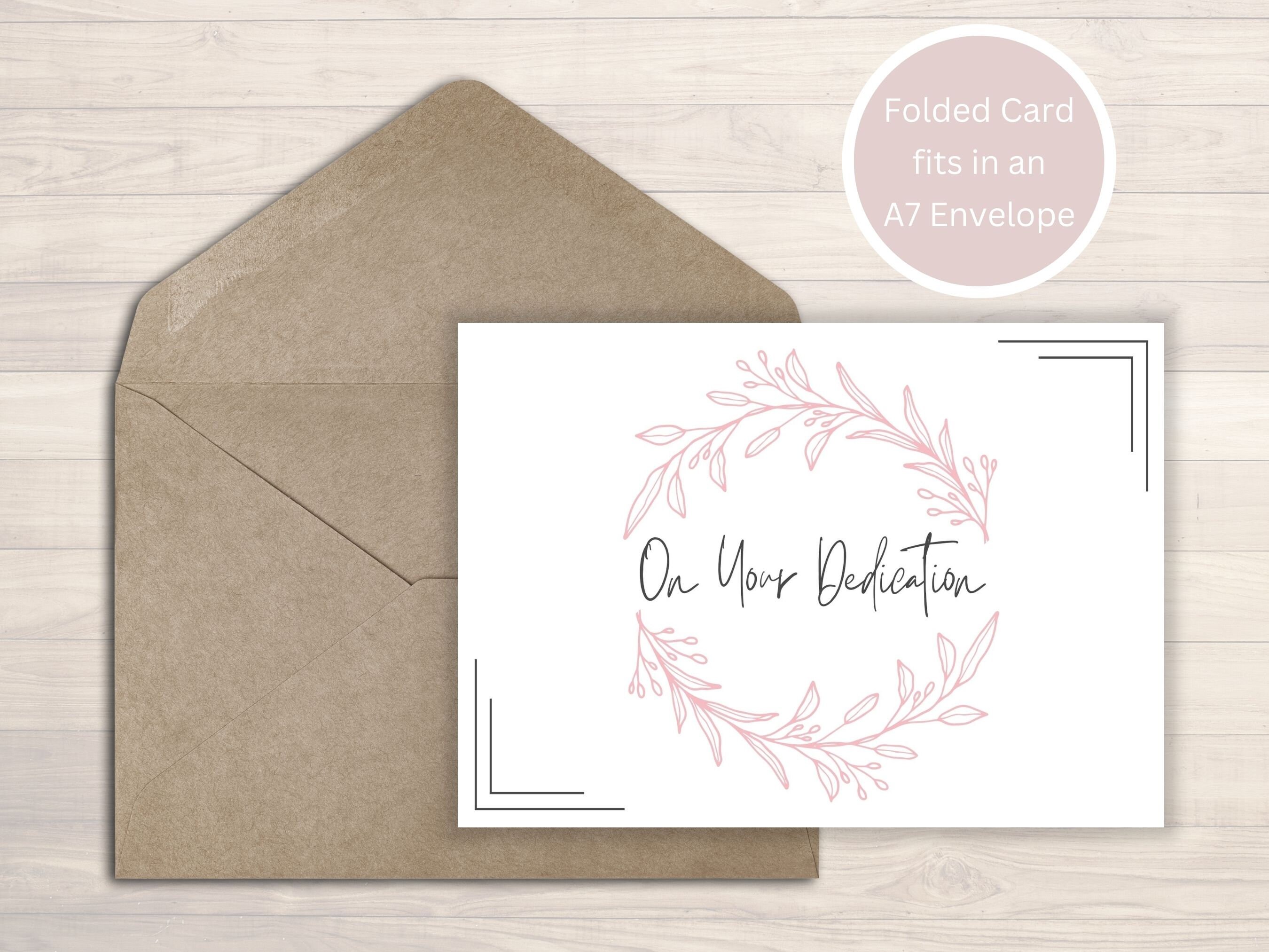Dedication Card, Baby Dedication Card, Happy Dedication, on Your ...