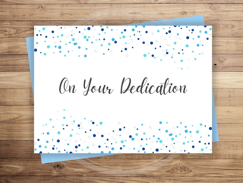 Dedication Card, Baby Dedication Card, Happy Dedication, on Your ...