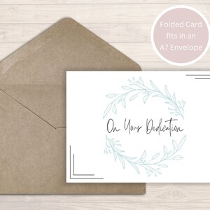 Dedication Card, Baby Dedication Card, Happy Dedication, on Your ...