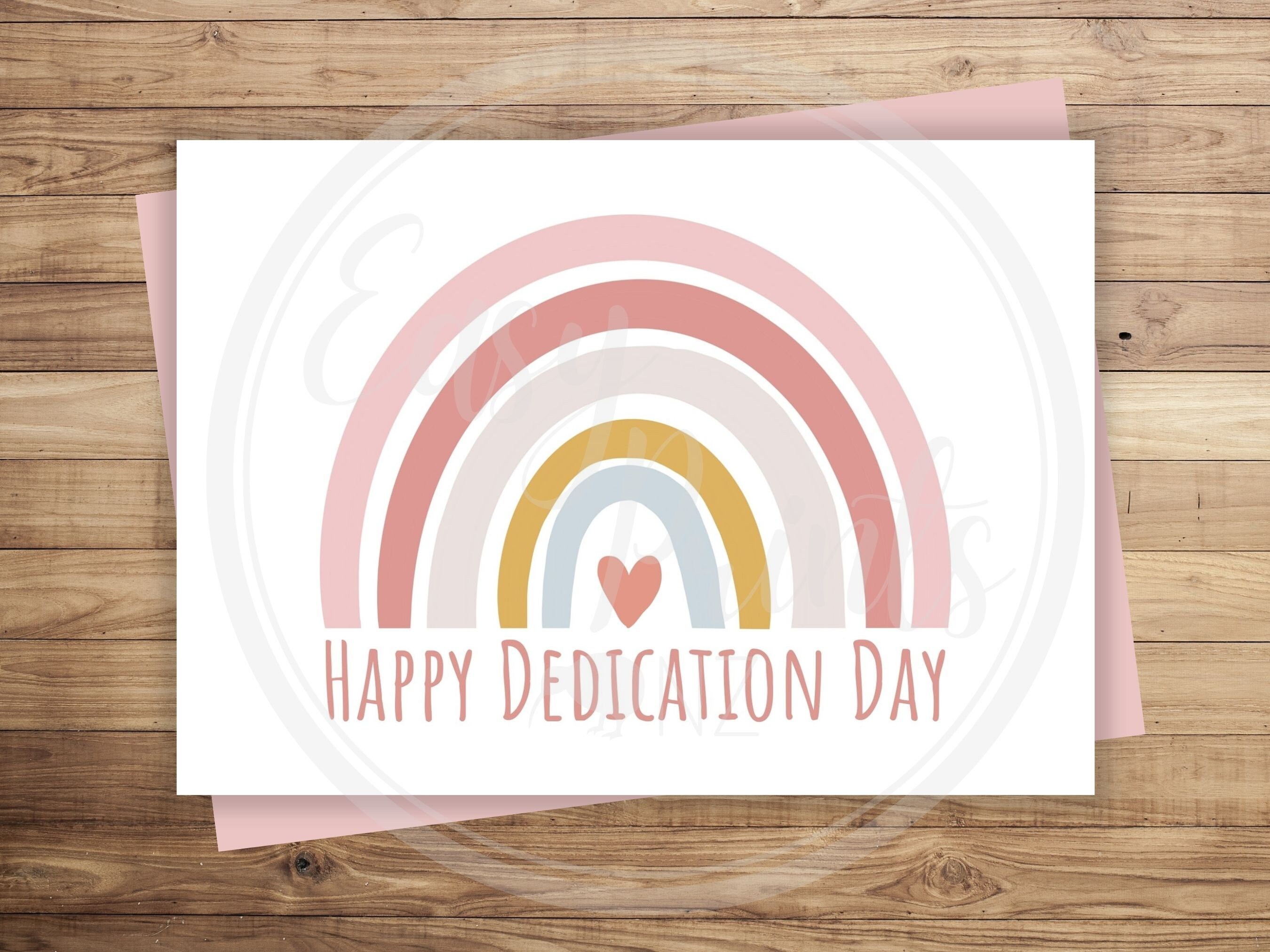 Dedication Card, Baby Dedication Card, Happy Dedication, on Your ...