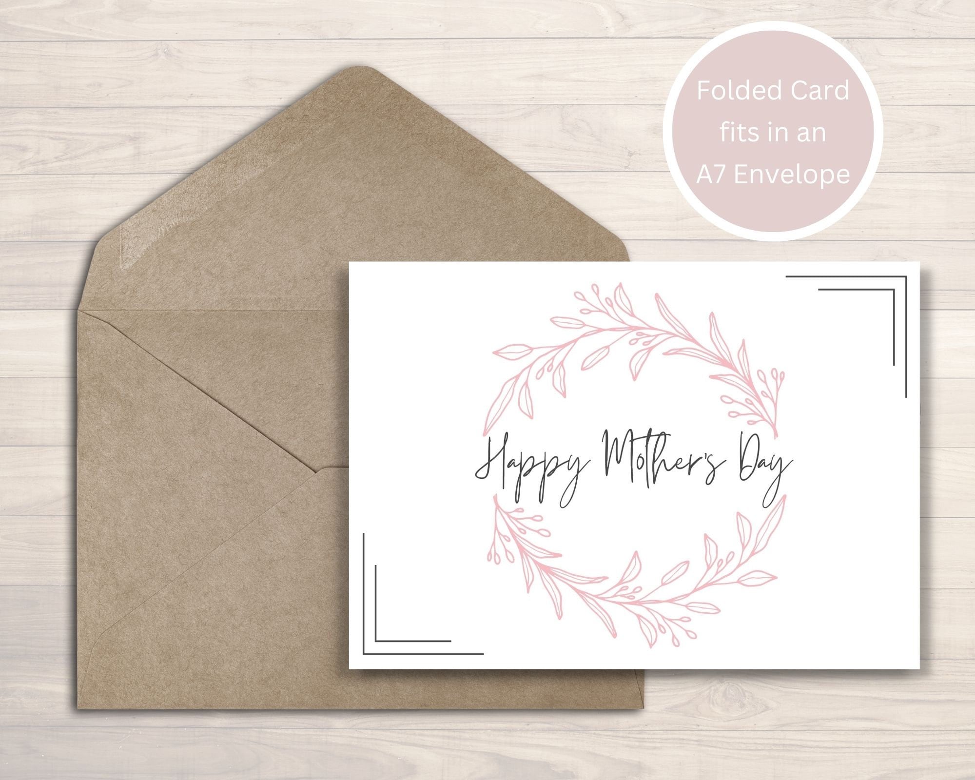 Happy Mother's Day Printable Card, Instant Download PDF, Printable ...