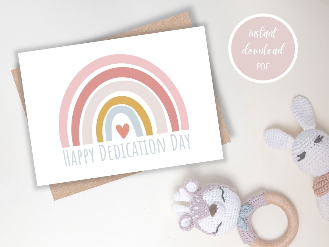 Dedication Card, Baby Dedication Card, Happy Dedication, on Your ...