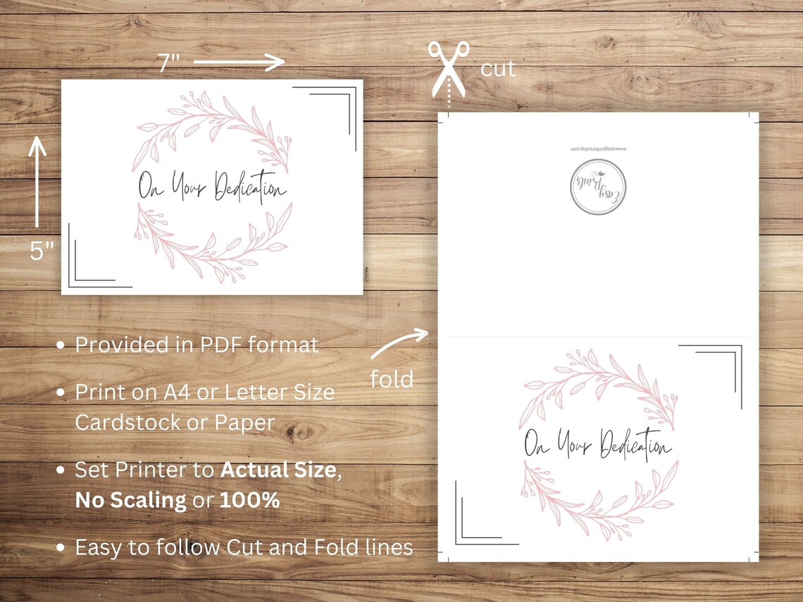 Dedication Card, Baby Dedication Card, Happy Dedication, on Your ...