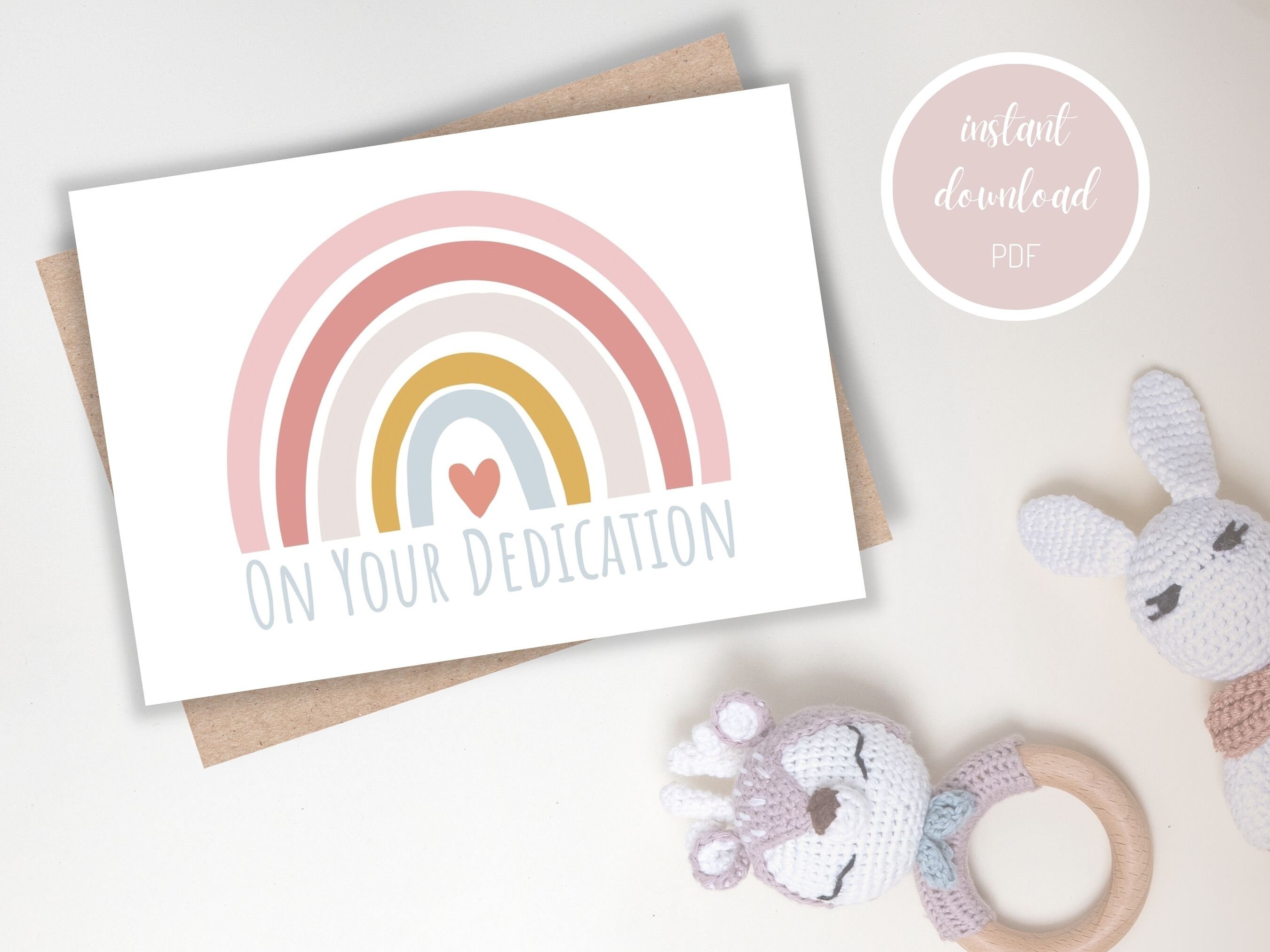 Dedication Card, Baby Dedication Card, Happy Dedication, on Your ...