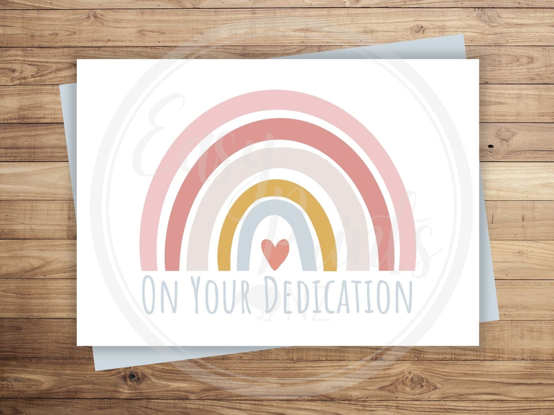 Dedication Card, Baby Dedication Card, Happy Dedication, on Your ...