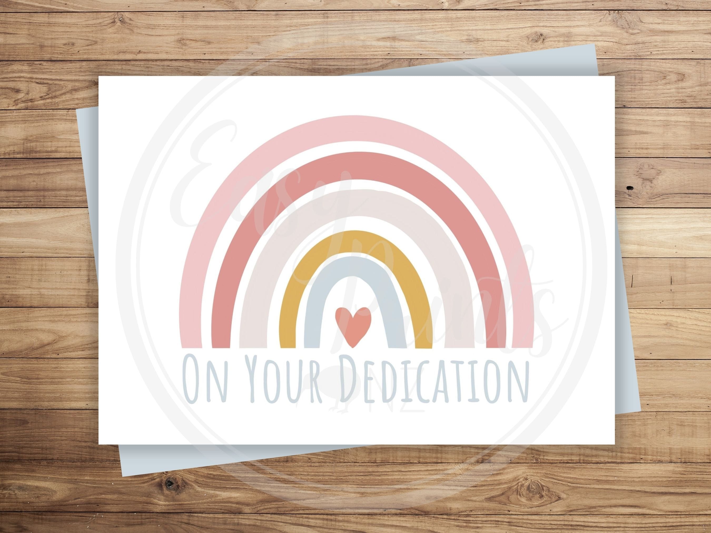 Dedication Card, Baby Dedication Card, Happy Dedication, on Your ...