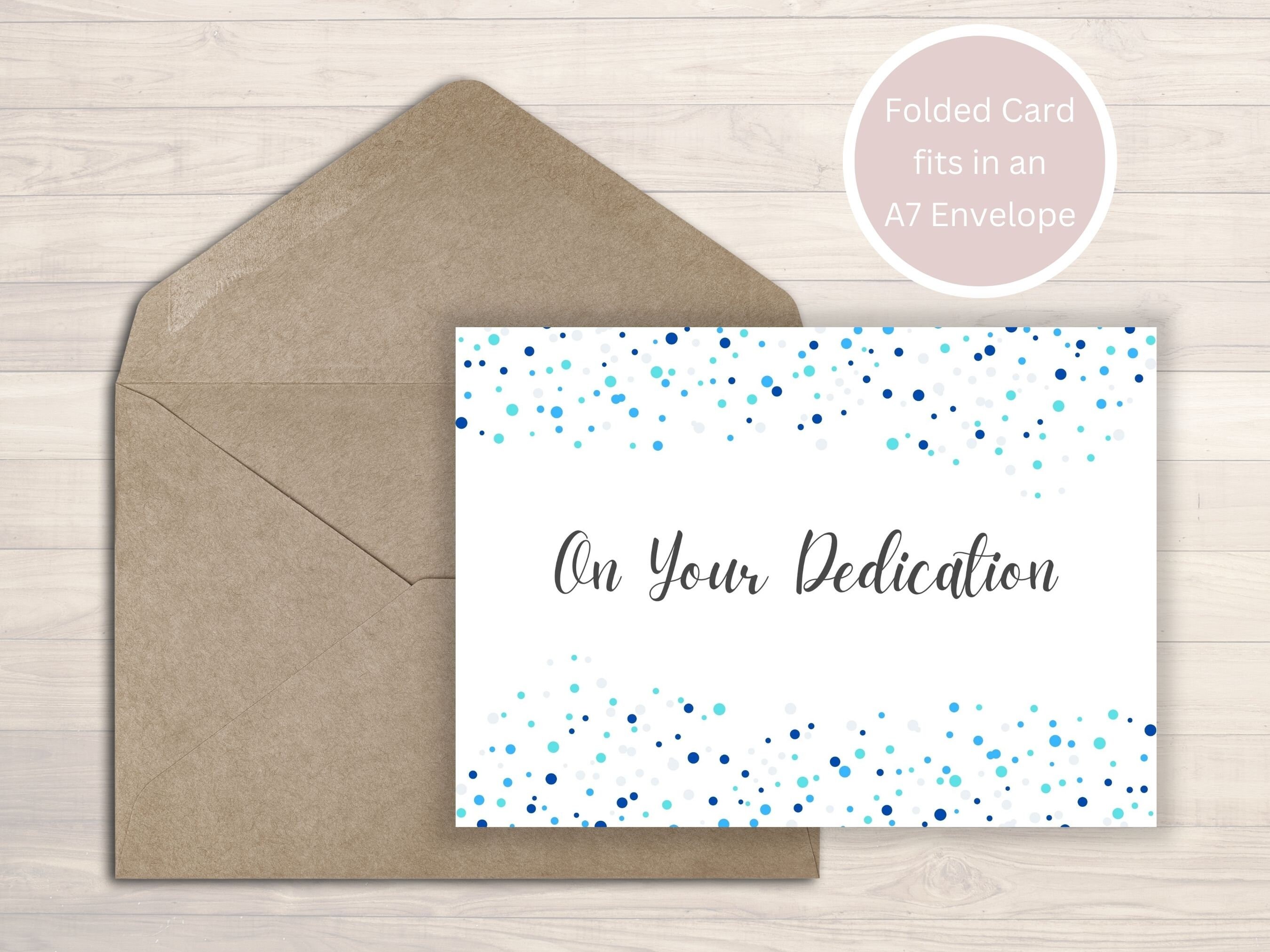 Dedication Card, Baby Dedication Card, Happy Dedication, on Your ...