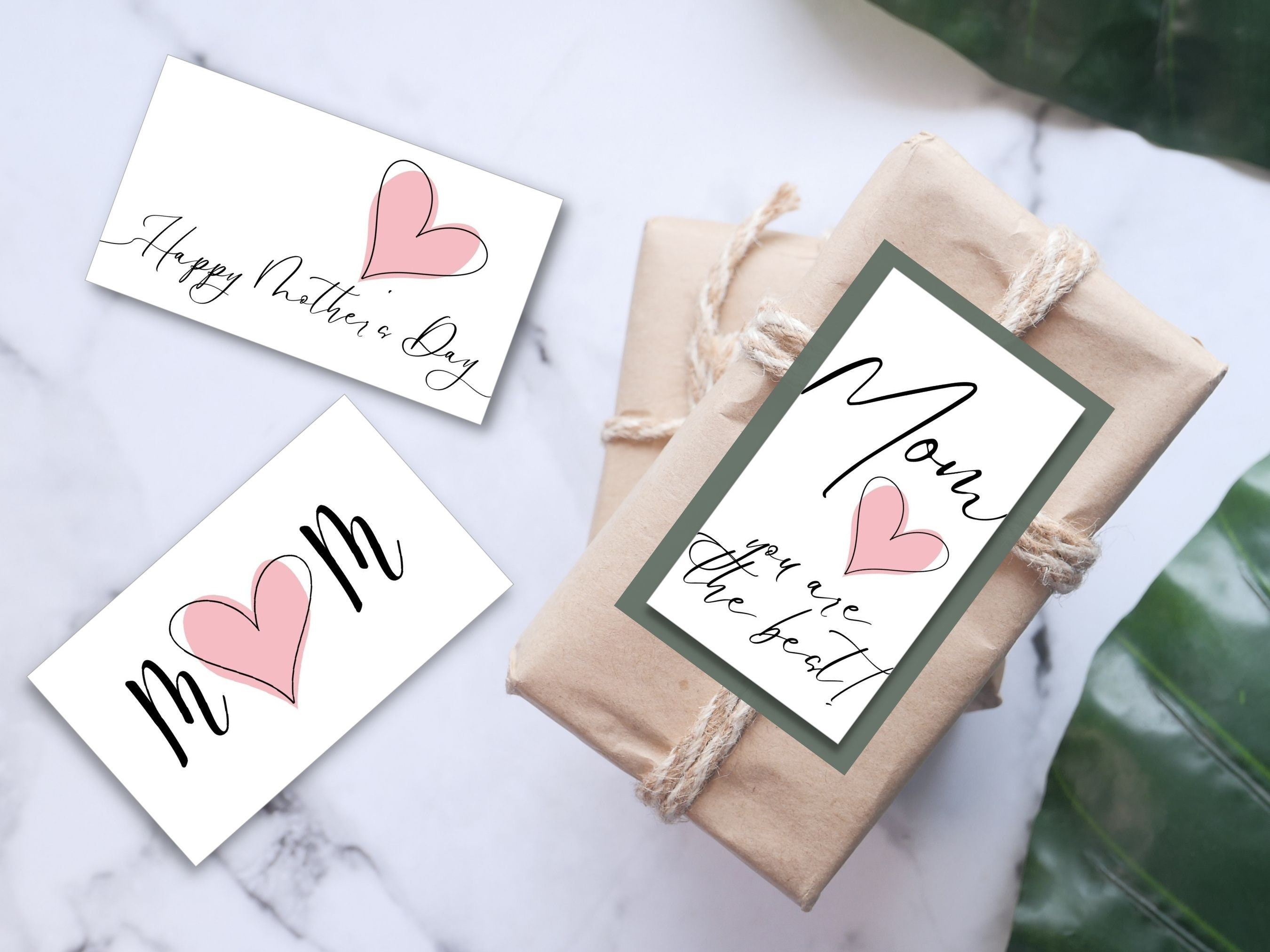 Mother's Day Gift Tags, Printable PDF, Instant Download, Happy Mother's ...