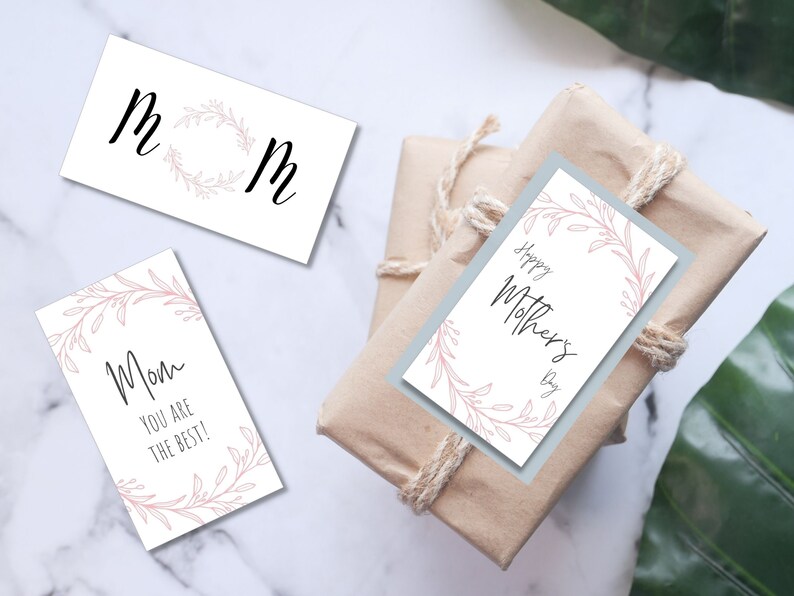 Mother's Day Gift Tags, Printable PDF, Instant Download, Happy Mother's ...