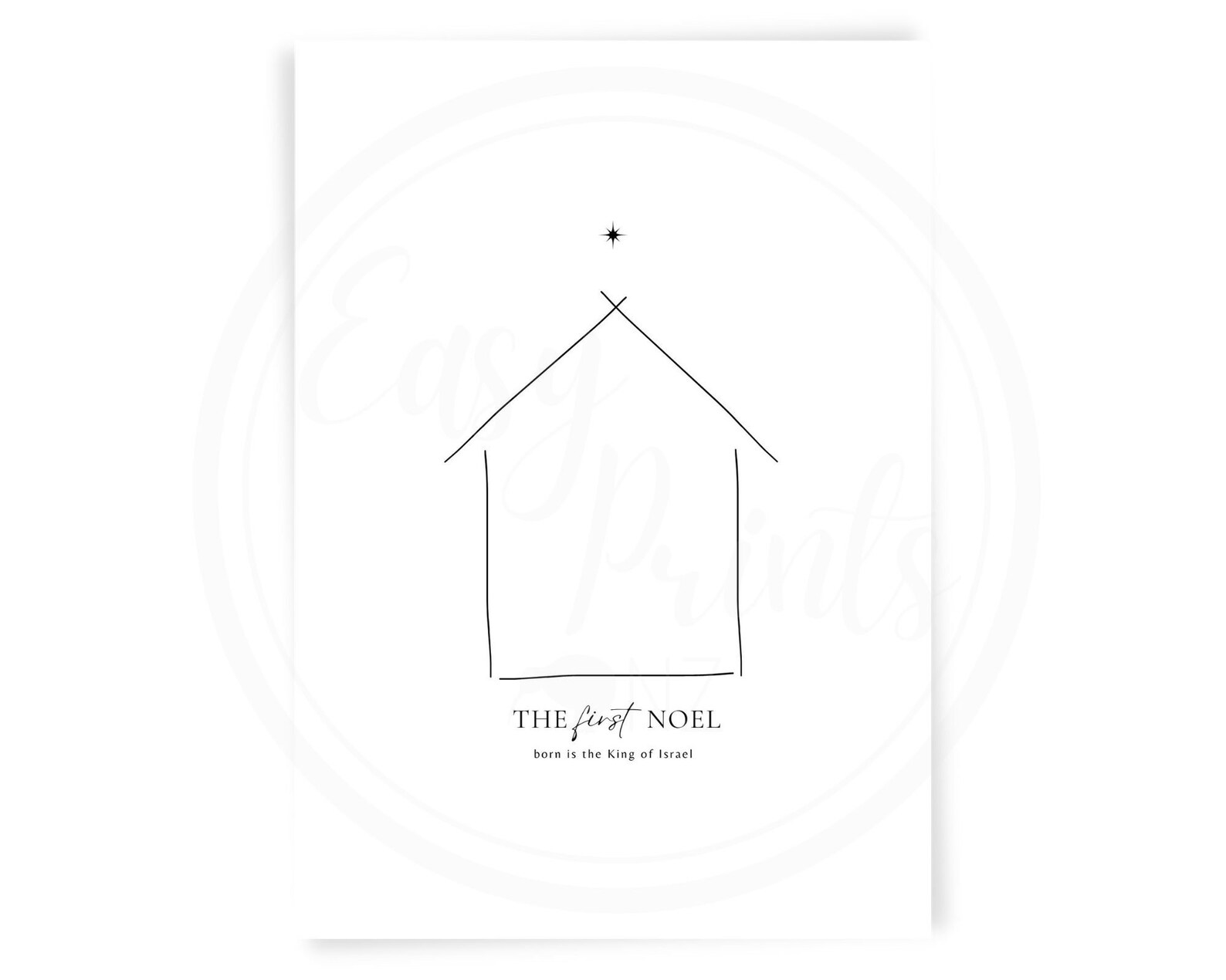 The First Noel Print Christmas Wall Decor Religious Wall - Etsy New Zealand