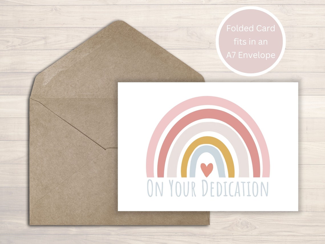 Dedication Card, Baby Dedication Card, Happy Dedication, on Your ...