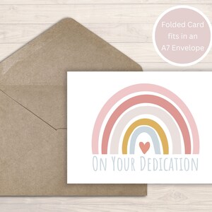 Dedication Card, Baby Dedication Card, Happy Dedication, on Your ...