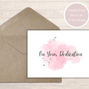 Dedication Card, Baby Dedication Card, Happy Dedication, on Your ...