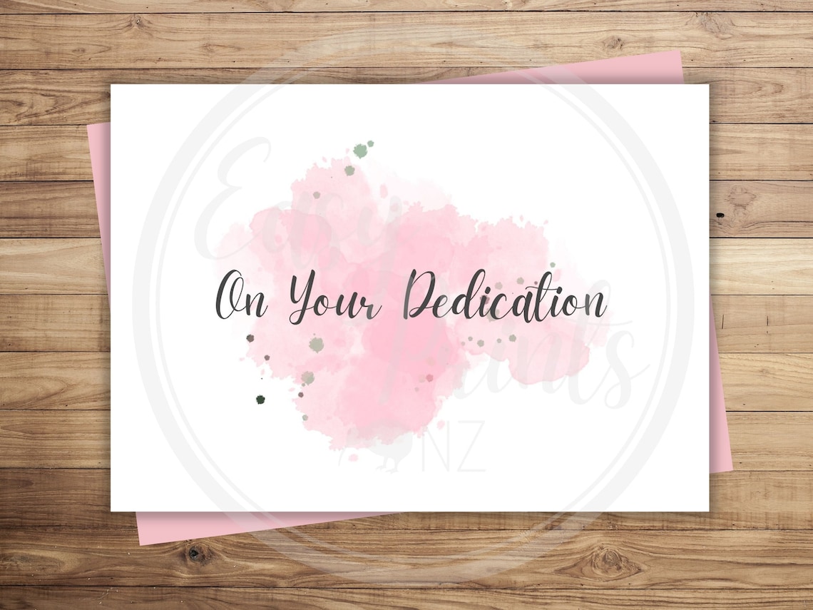 Dedication Card, Baby Dedication Card, Happy Dedication, on Your ...