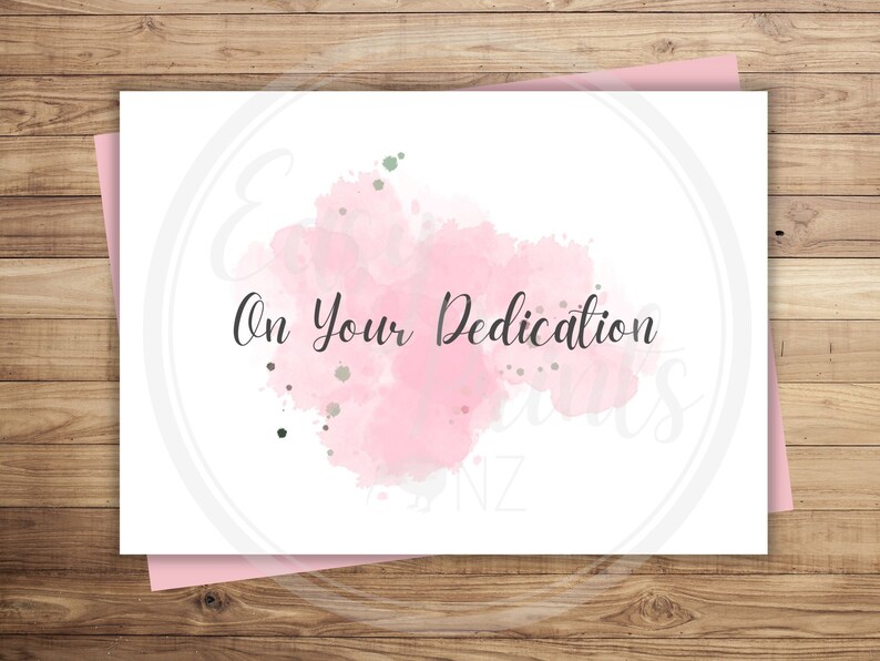 Dedication Card, Baby Dedication Card, Happy Dedication, on Your ...