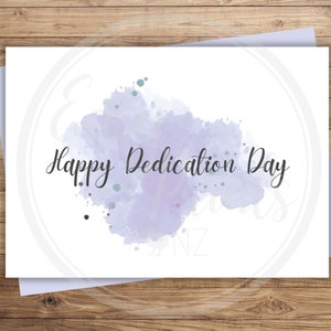 Dedication Card, Baby Dedication Card, Happy Dedication, on Your ...